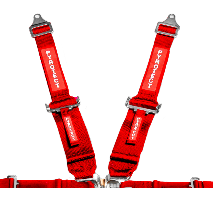 SFI Latch Link 3″ Shoulder Belts Red – Pyrotect Safety